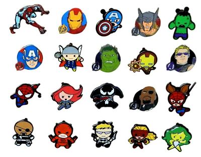 Marvel Avengers Themed 10 Disney Park Trading Pins Starter Set ~ Brand ...