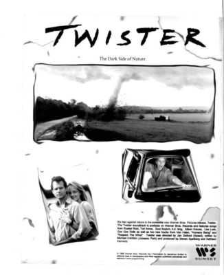 Original Twister Movie Soundtrack 1996 Photo Promo Press Release - Dark ...