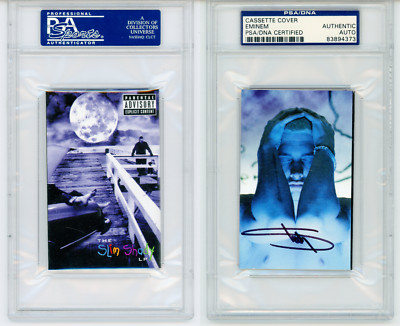 Eminem ~ Signed Autographed Slim Shady LP Cassette Cover ~ PSA DNA ...