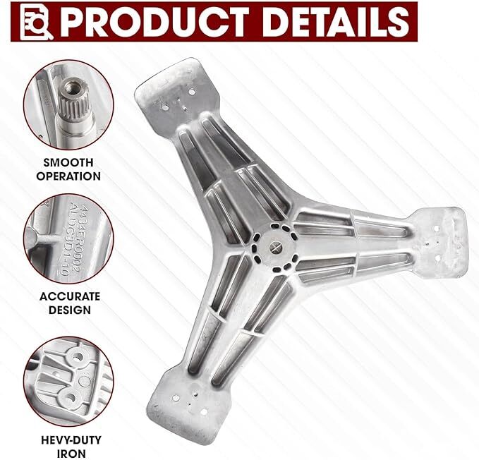 NEW Washer Spider Spinner for LG WM2496HSM WM2487HRM WM2075CW WM2301HW ...