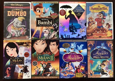 Disney DVD Movie Collection Lot Of 7 Individual Movies Plus Bonus DVD ...