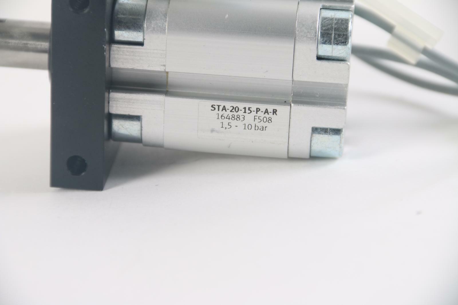 Festo STA-20-15-P-A-R Pneumatic Stopper Cylinder W/ 1x Festo Sensor | eBay