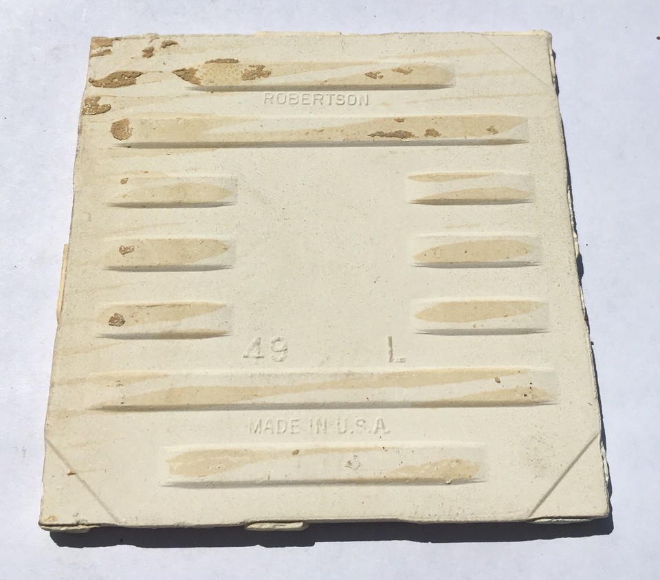 Peach/Coral 4x4 Vintage Ceramic Tile 'Robertson' -1Sq Ft- Salvaged | eBay