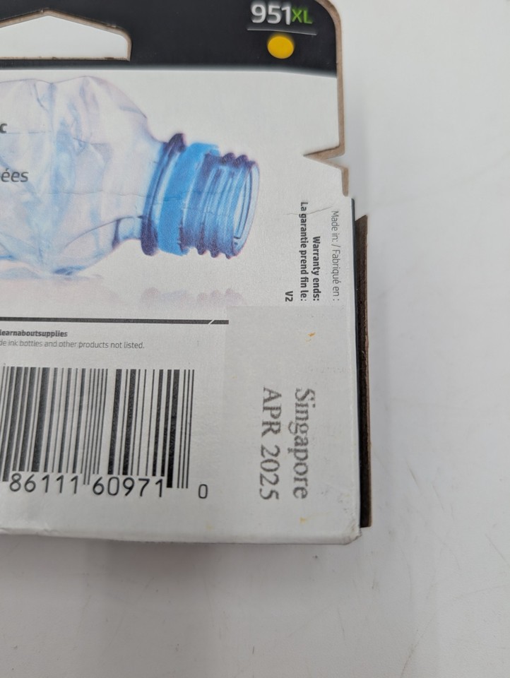 NEW HP 951XL (CN048AN140) Yellow Ink Cartridge EXP APRIL 2025 OEM ...