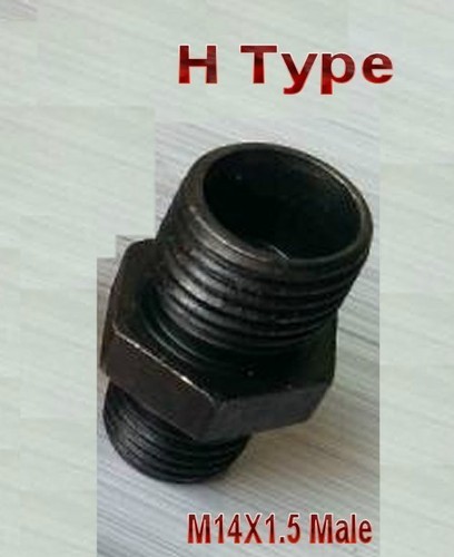 Metric Hydraulic Fitting H type M14 M14X1.5 Male to M14X1.5 Male Steel ...