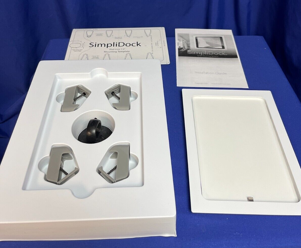 SimpliDock SD-IPADM4-GW, Tablet Mounting System iPad Mini 4/5 - White - Open Box | eBay