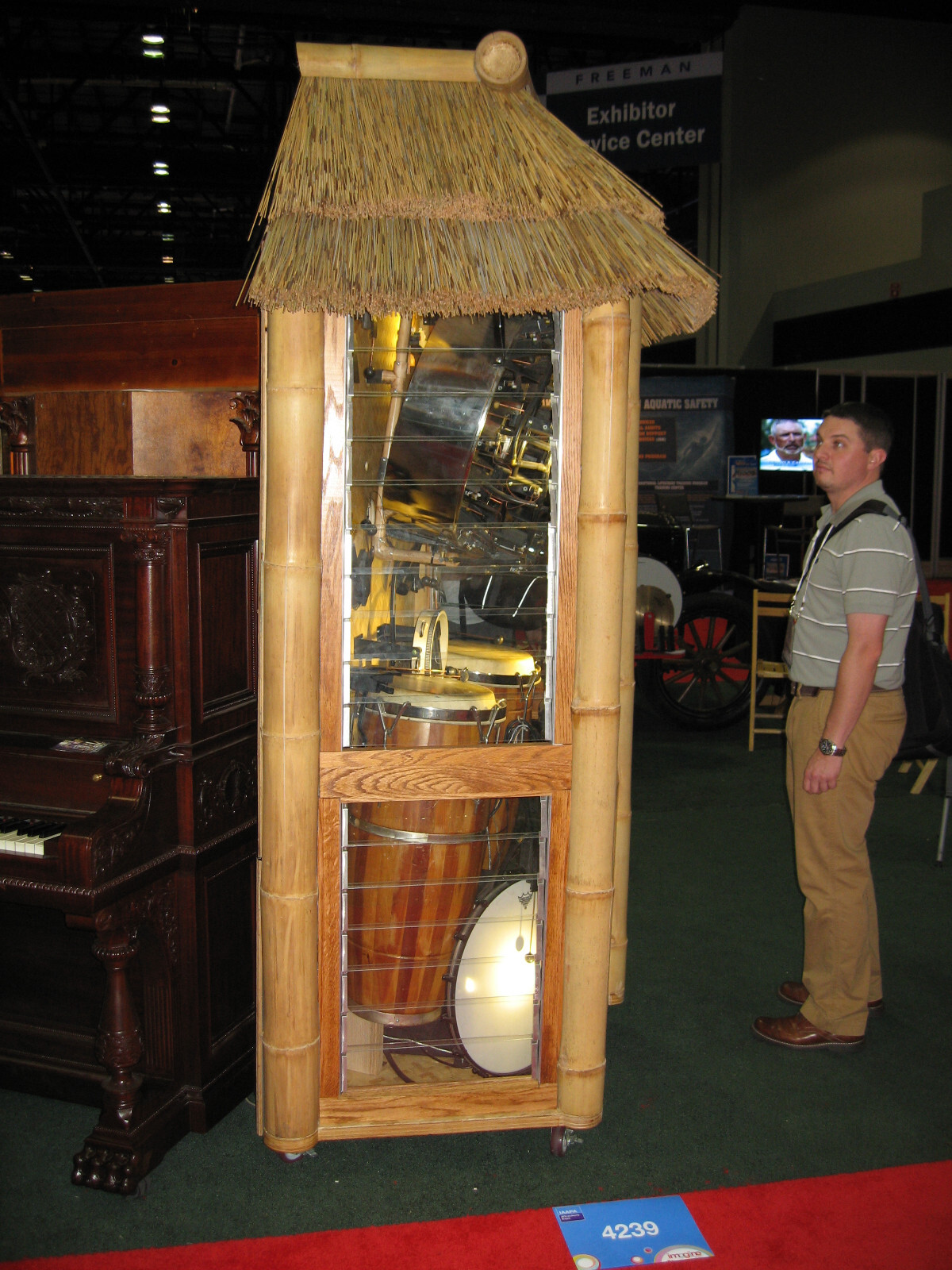 Automated Steel Drum Safari Hut Casino Poolside attraction Arcade | eBay