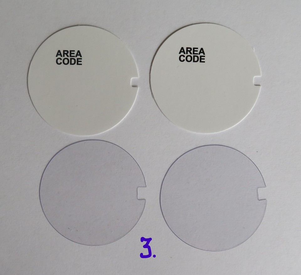 Western Electric telephone dial number cards and plastics | eBay