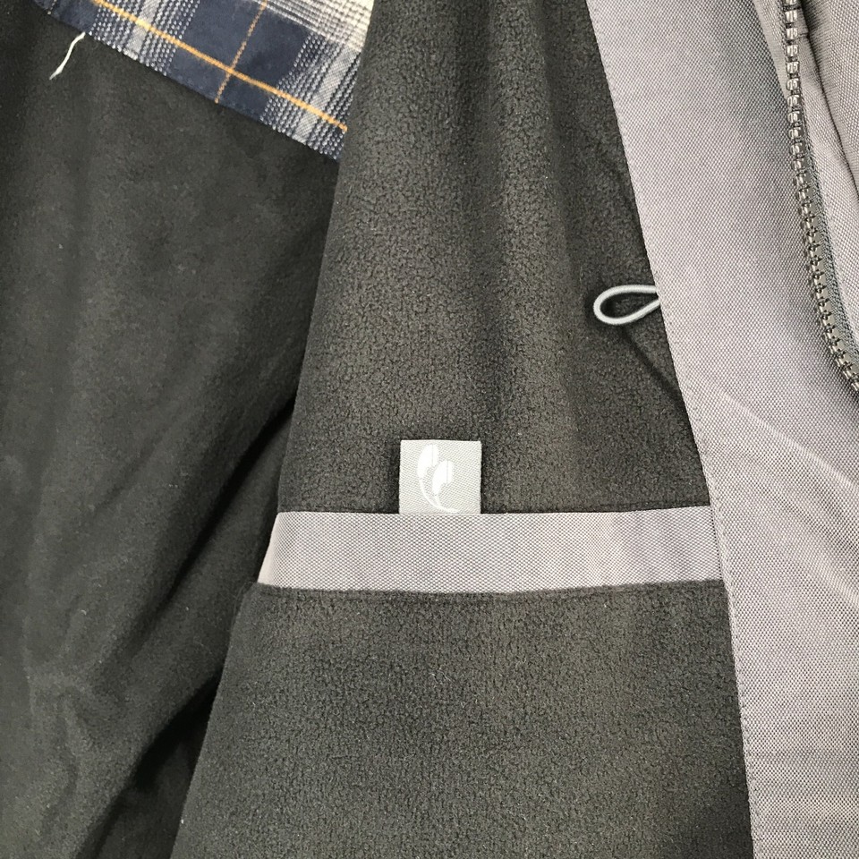 Rugged Elements Mens Jacket XL Gray Full Zip Wind Water Resistant ...