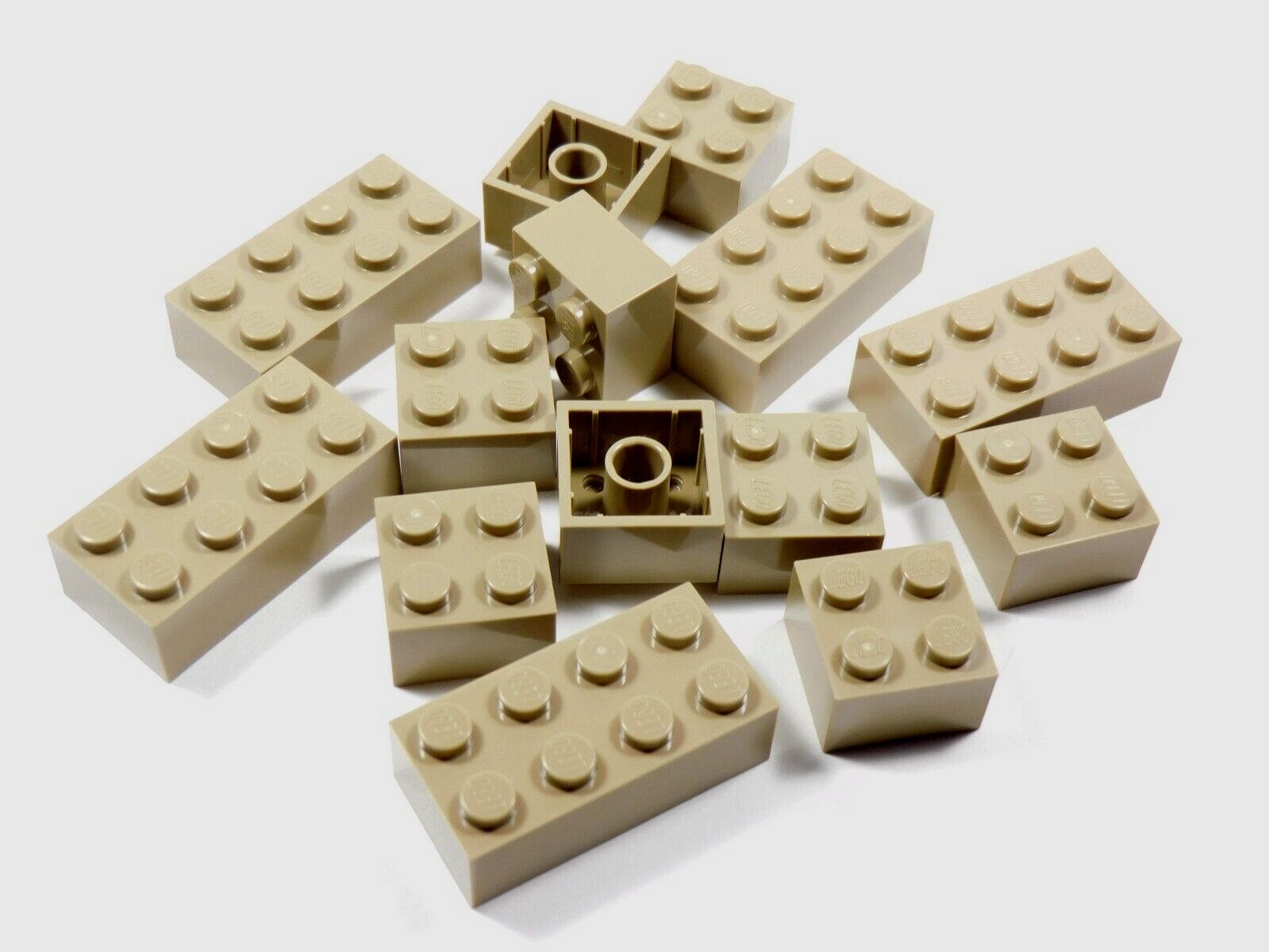 LEGO 14 Dark Tan Bricks 2x2 2x4 L11 | eBay