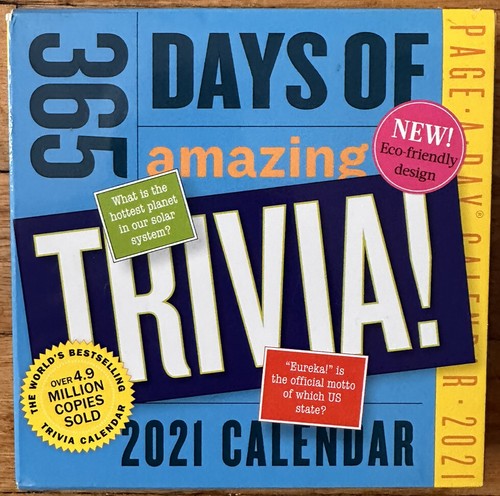 Workman 365 Amazing Trivia Questions Page-A -Day Calendar 2021 Game ...