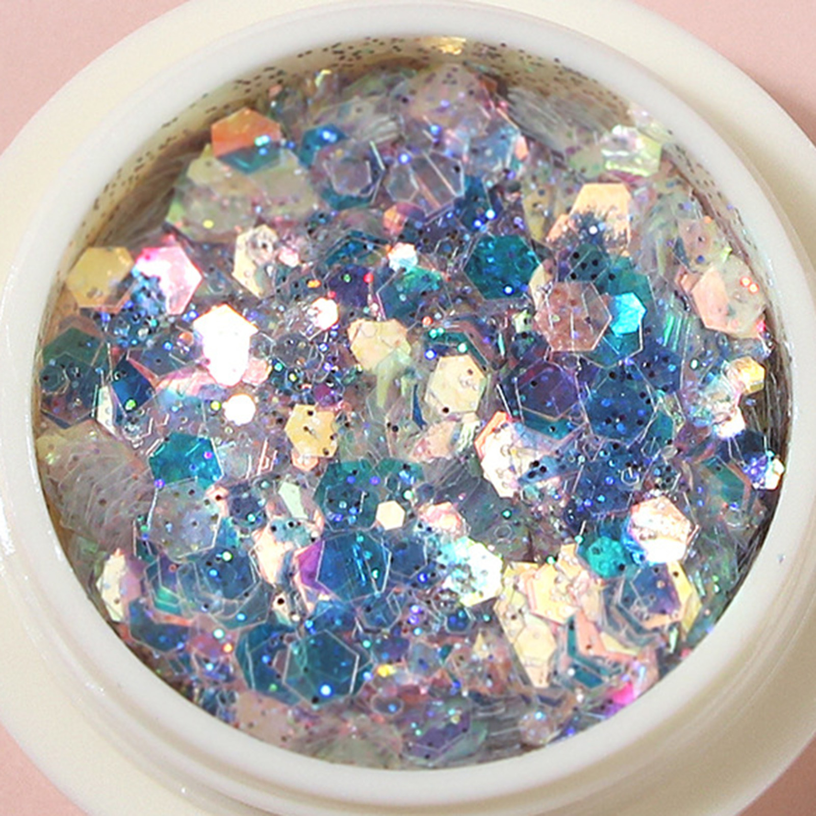 8 Boxes Nail Sequin Flake Easy Paste Decorative Manicure Decoration ...