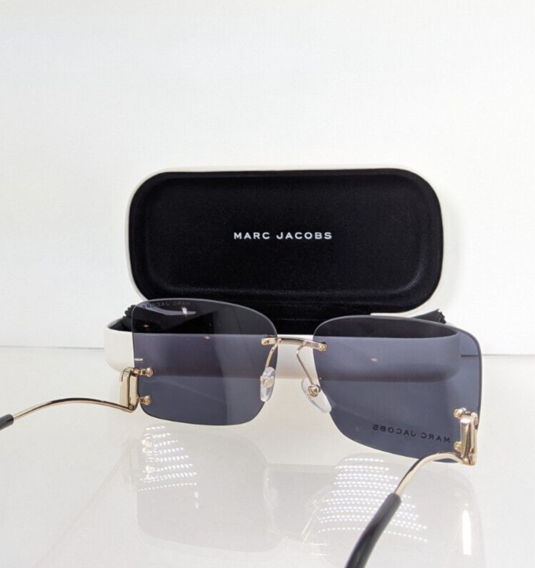 Brand New Authentic Marc Jacobs 372/S 807IR Gold Frame Grey Lenses 372 ...