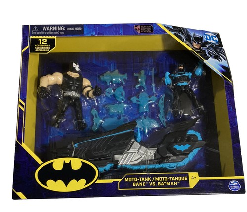 DC Comics Spin Master Moto-Tank Bane Vs. Batman 1st Edition 4" Figures ...