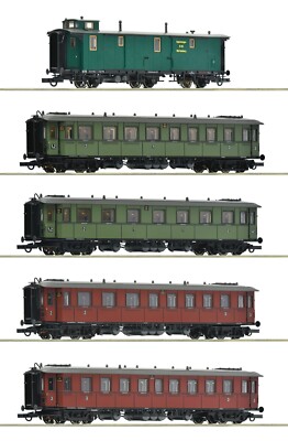 HO Scale Wagons - 6200076 - 5 piece set: Express train, K.W.St.E ...