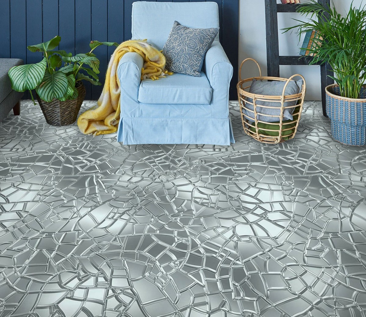 Broken Glass On Floor