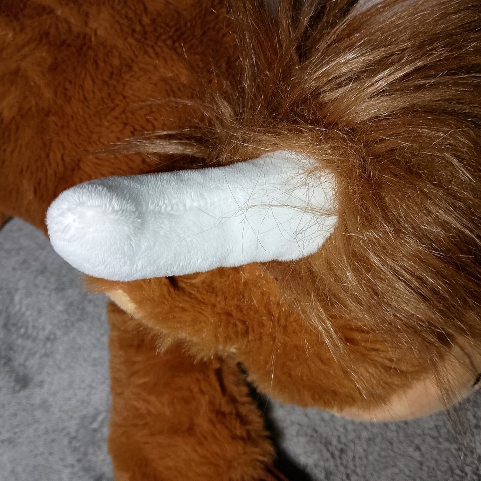 Easter Lovable Huggable Floppy Highland Cow Plush Stuffed Animal Floopy ...