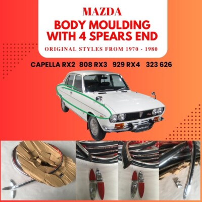 CHROME BODY MOULDING KIT SUIT MAZDA RX2 CAPELLA RX3 808 RX4 929 323 626 ...