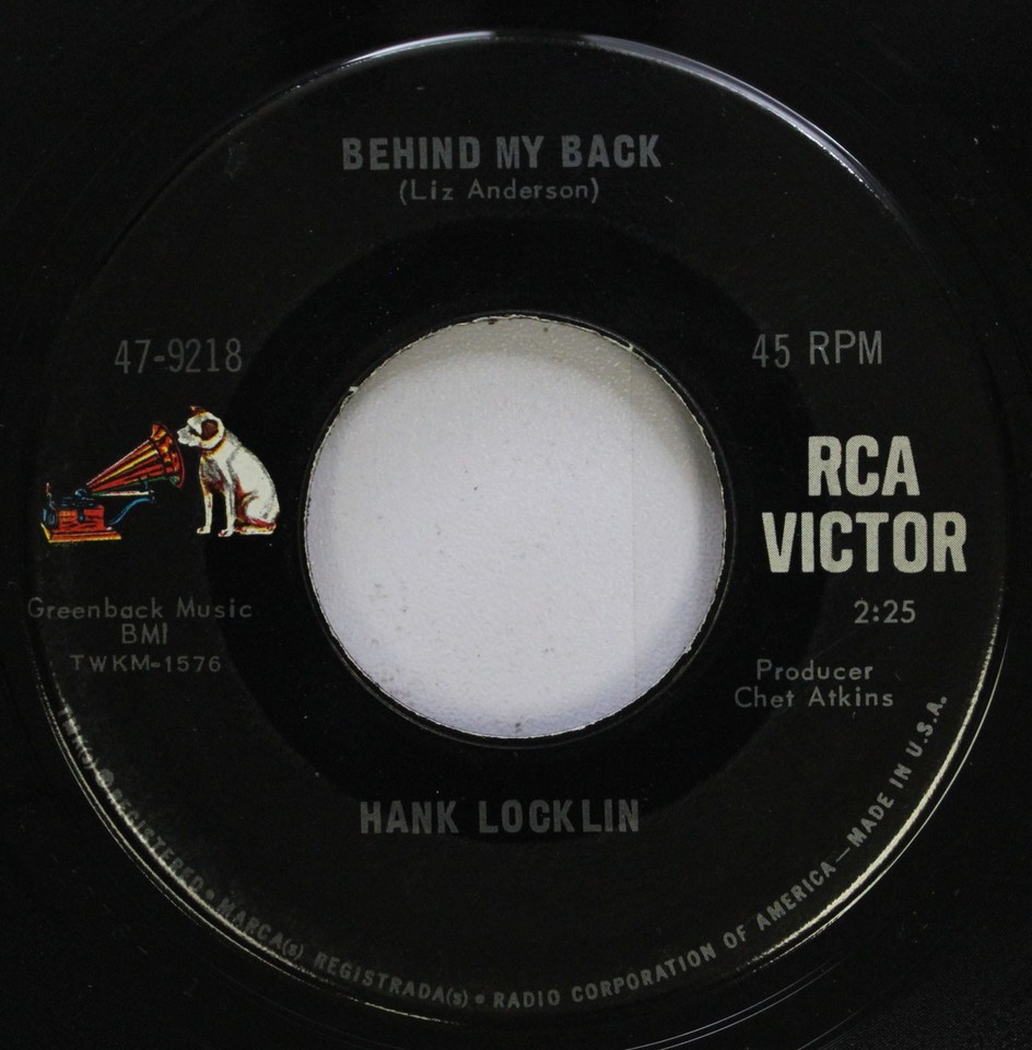 Country 45 Hank Locklin - Nashville Women / Behind My Back On Rca ...