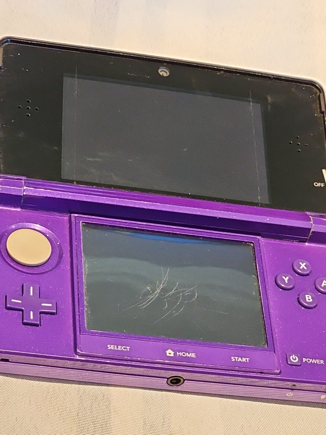 Nintendo 3DS Midnight Purple Portable Gaming Console System super Mario ...
