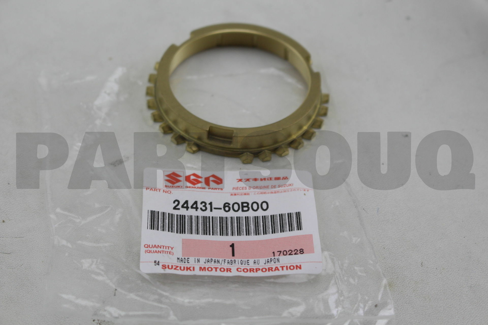 2443160B00 Genuine Suzuki RING, 1ST GEAR SYNC 24431-60B00 | eBay