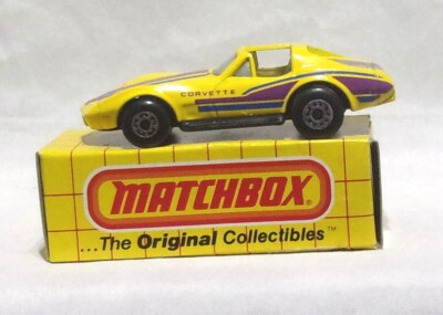 MJ7 Matchbox - Yellow Box - MB58 Chevrolet Corvette - Yellow | eBay