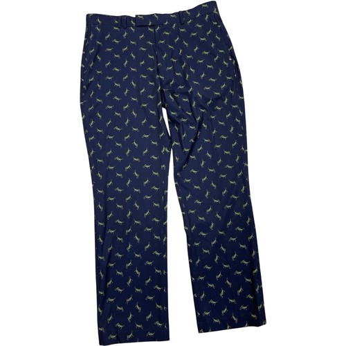 RLX Ralph Lauren Pants Navy Blue Cricket Print Size 35 32 Slacks | eBay