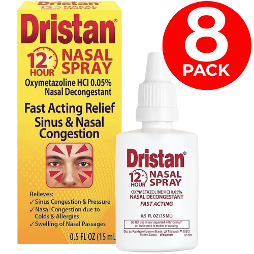 Dristan 12HR Nasal Spray Decongestant Fast Relief 0.5oz - 8 Bottle | eBay