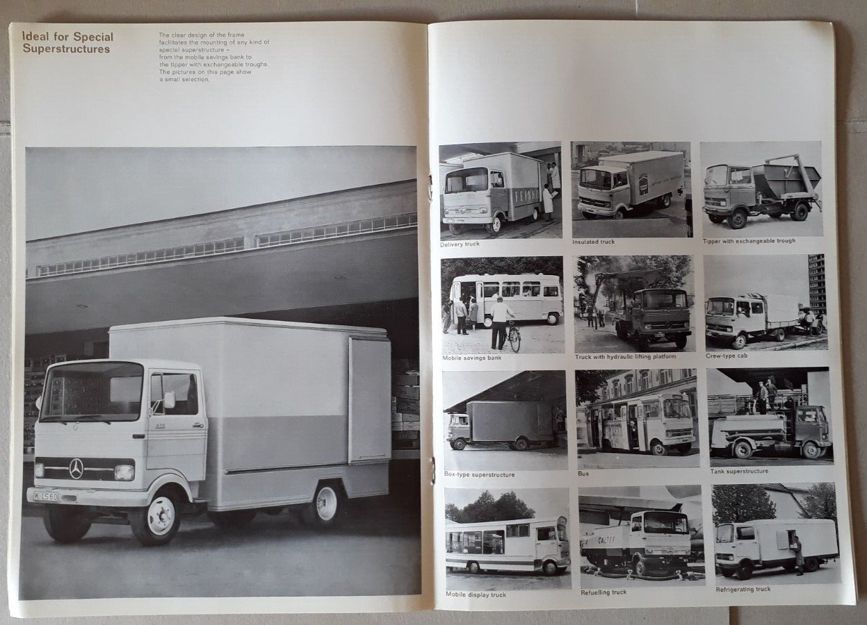 Mercedes Benz LP / LPS / LPK 608 Brochure c.1970 - Truck Tipper Tractor ...