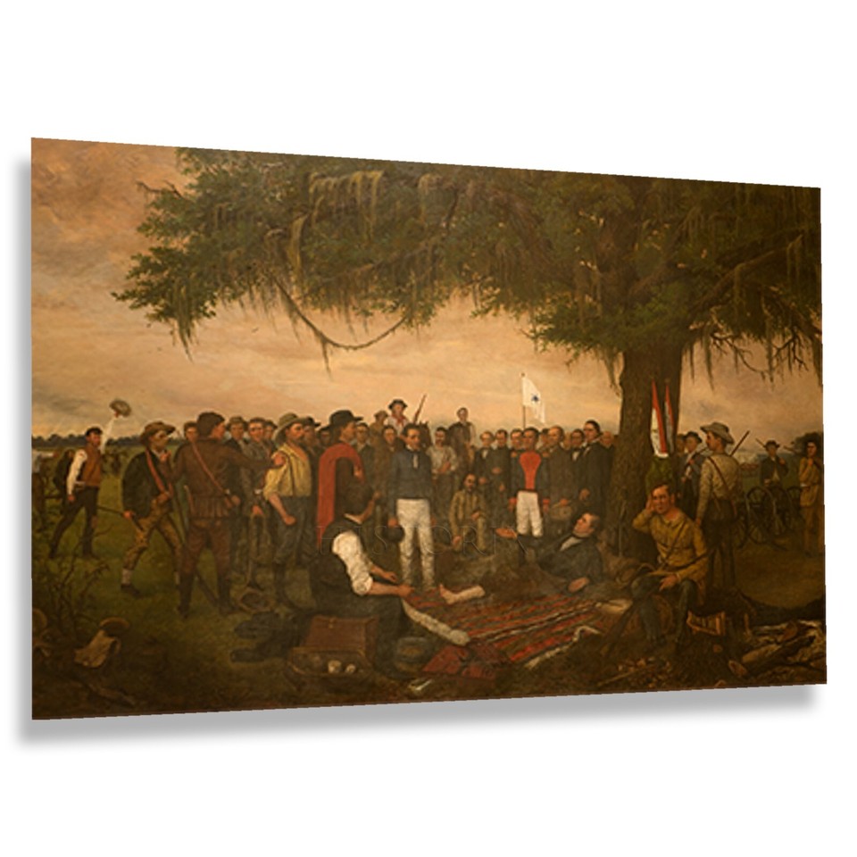 1836 Surrender of Santa Anna in The Battle of San Jacinto Photo Print ...