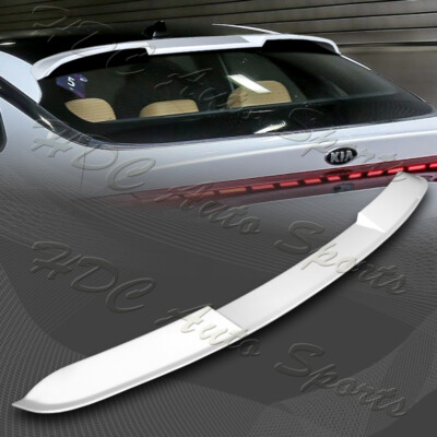 For 2021-2024 Kia K5 W-Power Pearl White Rear Roof Window Visor Spoiler ...