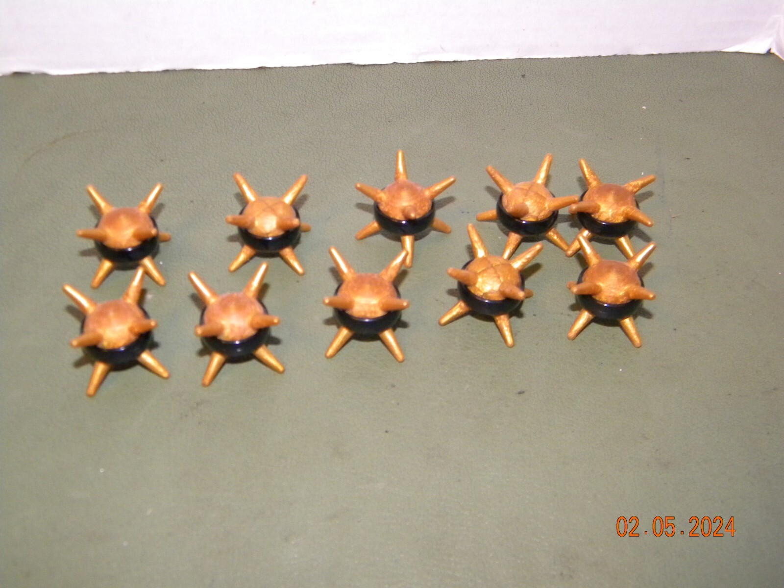 10x Lego Bionicle Thornax Fruit Spiked Ball with Black Band Pattern ...