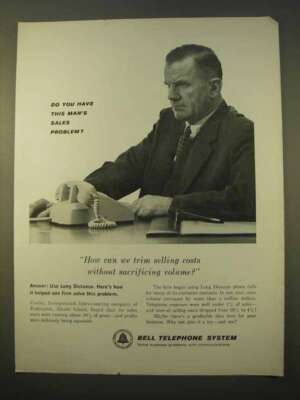1963 Bell Telephone Ad - Trim Selling Costs | eBay