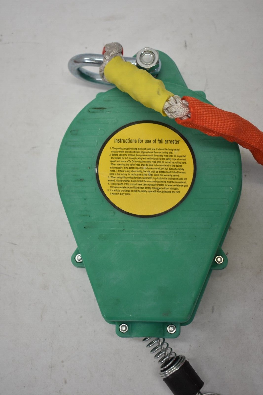 23' Self Retracting Lifeline Lanyard 330lbs Fall Arrester Fall ...