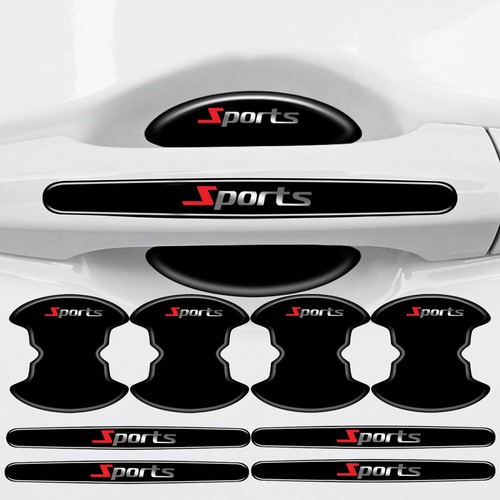 8PCS Car Door Handle Bowl Anti-Scratch Stickers Protector Cover ...