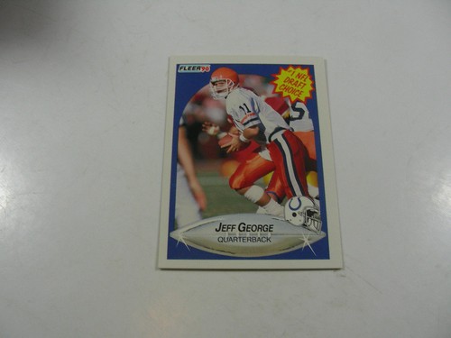 Jeff George 1990 Fleer #1 NFL Draft Choice ROOKIE CARD #347 | eBay