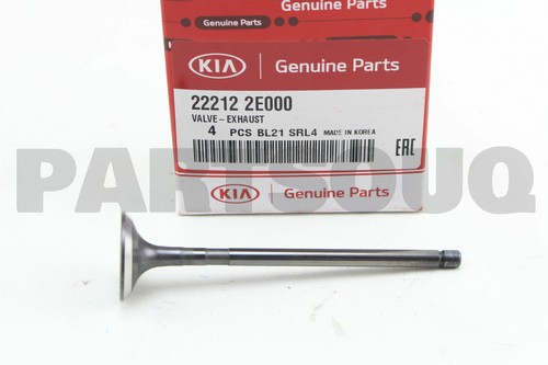 222122E000 Genuine Hyundai / KIA VALVE-EXHAUST | eBay