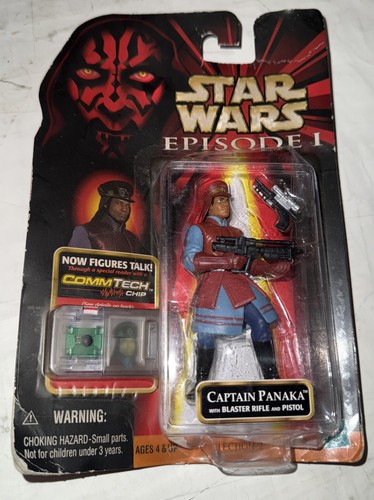 Vintage Star Wars Episode I Captain Panaka Action Figure Hasbro 1999 CommTech | eBay