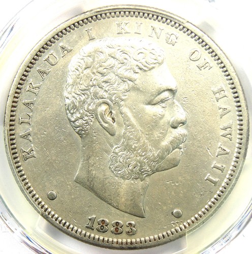 1883 Hawaii Kalakaua Dollar $1 Silver Coin - Certified PCGS AU Detail ...