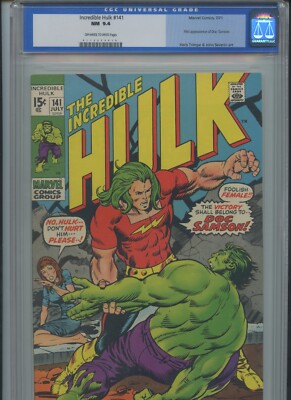 The Incredible Hulk #141 1971 CGC 9.4 (1st App of Doc Samson) | eBay