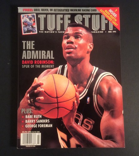Tuff Stuff Magazine March 1995 David Robinson Cover Vintage Sports ...