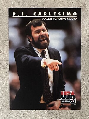 1992 SkyBox USA #92 P.J. Carlesimo USA Olympic Basketball - Dream Team ...