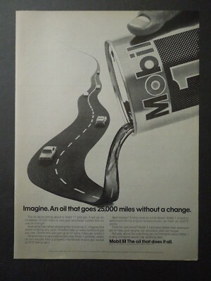 1978 MOBIL 1 Magazine Ad - The Oil That Does It All. | eBay