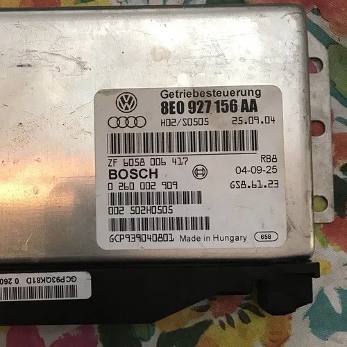 2002-05 AUDI A4 Transmission Control Module TCU OEM P/N: 8E0 927 156 AA ...