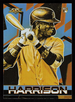 2021 Topps Fire RC Monte Harrison #181 Baseball Miami Marlins | eBay