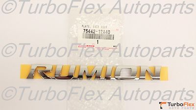 Toyota Rumion Scion xB 2008-2015 JDM RUMION Trunk Emblem Genuine OEM | eBay