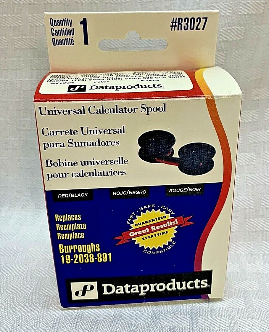Universal Calculator Spool Ribbon Black Red Dataproducts | eBay