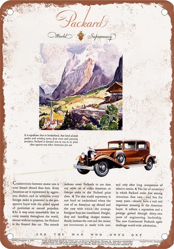 METAL SIGN - 1932 Packard Vintage Ad 13 - Old Retro Rusty Look | eBay