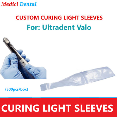 Dental Curing Light Cover Sleeve For Ultradent Valo, etc Plastic Covers ...