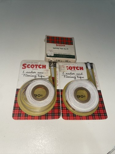 2 Scotch Brand Leader and Timing Tape 1/4'' x 150 FT Plus Splicing Tape ...